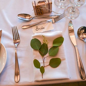 Rustic Glam Gold Edged Place Cards Perspex Place Names | Etsy