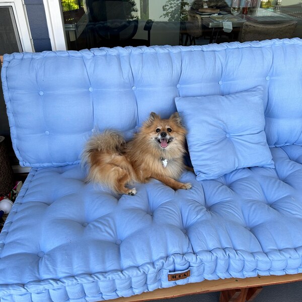 Furniture Protector, Sofa Topper, Linen Couch Cover, for Dogs and Cats ...