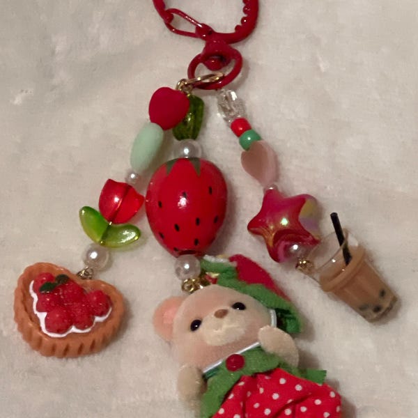 Calico Critters Baby Bakery Keychain | Sylvanian Families | Kawaii Cute ...