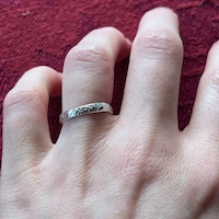 Silver Rope Ringthin Silver Twist Stacking Ringone Solid - Etsy