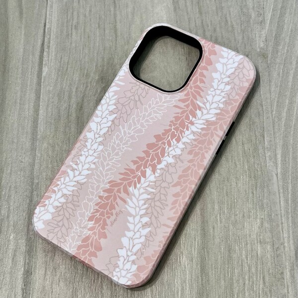 Magsafe Alcohol Ink Pink Flower Black Tough Case for iPhone 13, 14 ...