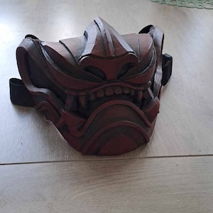 Wolf Mask Wolf Oni Berserk Menpo Mask Samurai Fenrir - Etsy
