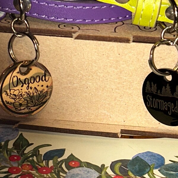 Personalized Cat Tag, Custom Cat Tag, Cat ID Tag, Pet ID Tag, Cat ...