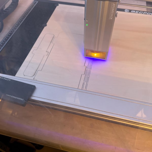 Laser Cut Kerf Tool Test Svg Template Glowforge Material Thickness Svg ...