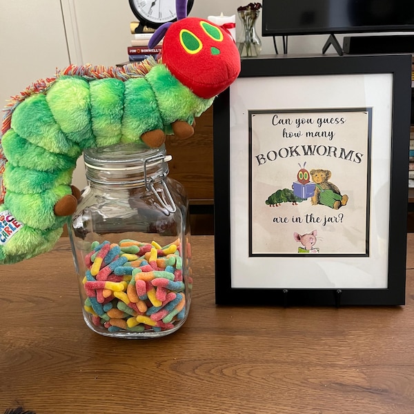 Downloadable 8x10 Sign With Answer Cards / Not Self-editable / Guess ...