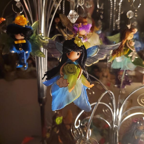 Purple Fairy House Handmade, Tissue Box Cover, Pagan Décor, Fairy ...