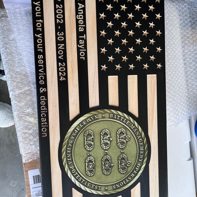 Personalized Wood Engraved Military Wall Plaques, Army, Navy, Coast ...