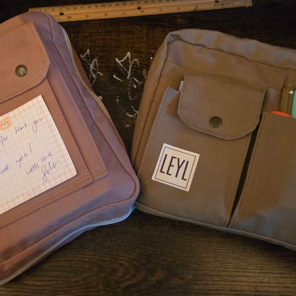 Custom Utility Pouch With Zipper, Canvas Planner Pouch for Journaling ...