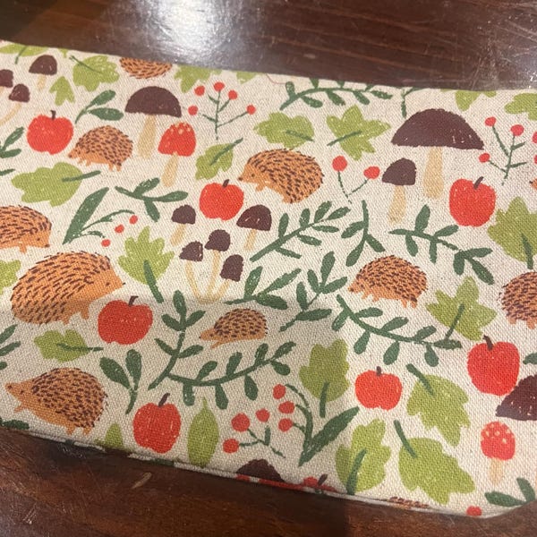 Patchwork Small Drawstring Bag / Linen Bag Small / Project Bag / Travel ...