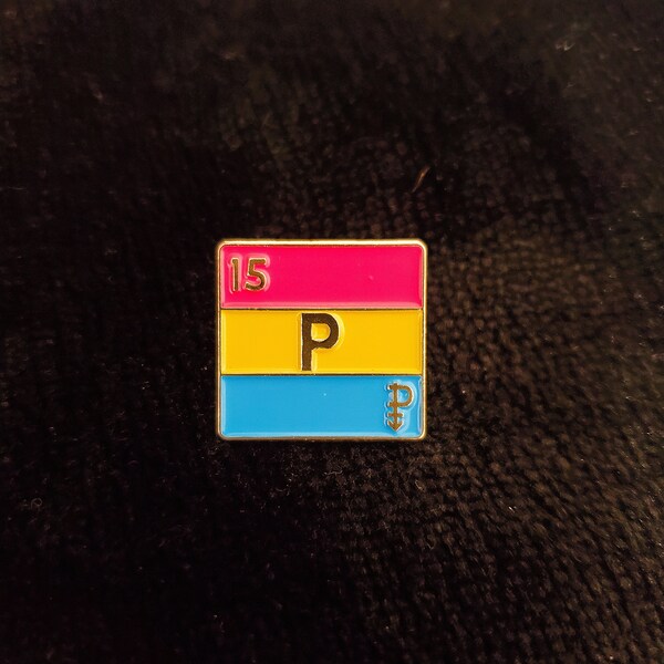 Pan Pride Badge - Queer - Pride - Queer Chemistry - Lgbtqi - Lgbt Pride ...
