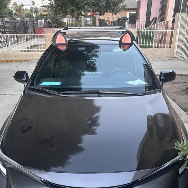 Car Cat Ears (magnetic Mount) - Etsy