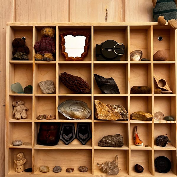 Unfinished Wooden Display With 28 Compartments Personalized | Shadow ...