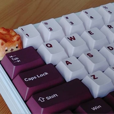 Bread Shiba Artisan Key Cap Kawaii Keycaps - Etsy