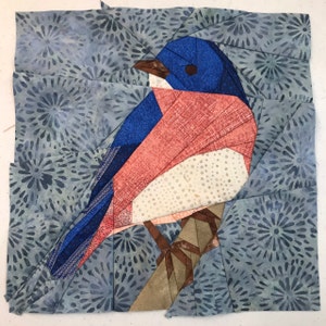 Cardinal Paper Piecing Pattern | Etsy