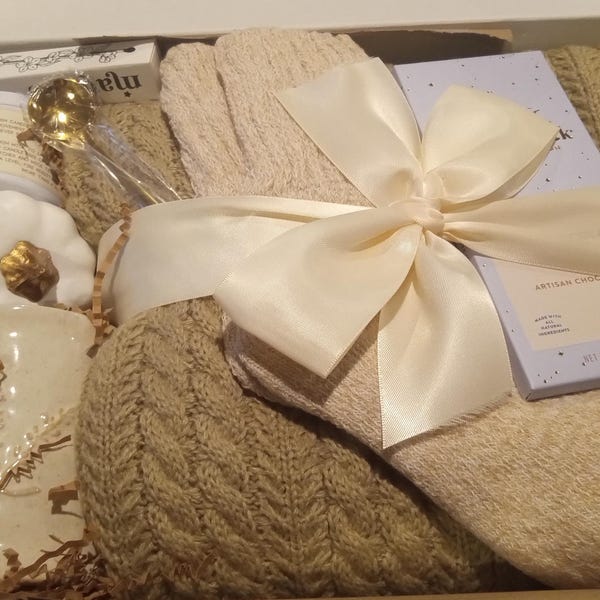 Gift Box With Blanket, Sending a Hug Gift, Hygge Hug in a Box, Thinking ...