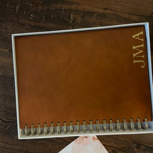 Custom Spiral Executive Journal Notebook, Personalized Spiral Vegan ...