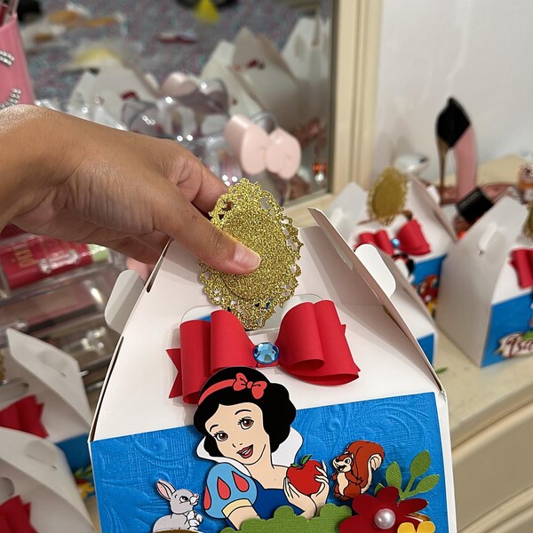 Snow White Birthday Party Favor Box, Snow White Birthday Decorations ...