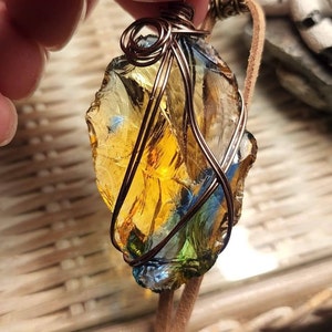 Merlin Green Andara With a Ethnic Cloth Necklace gold Rush Theme 18 ...