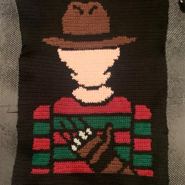 Nightmare-inspired Freddy Krueger Crochet Pillow Pattern - Etsy