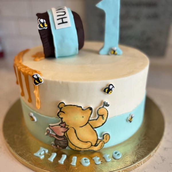 Classic Pooh and Piglet With Bees Edible Images - Etsy