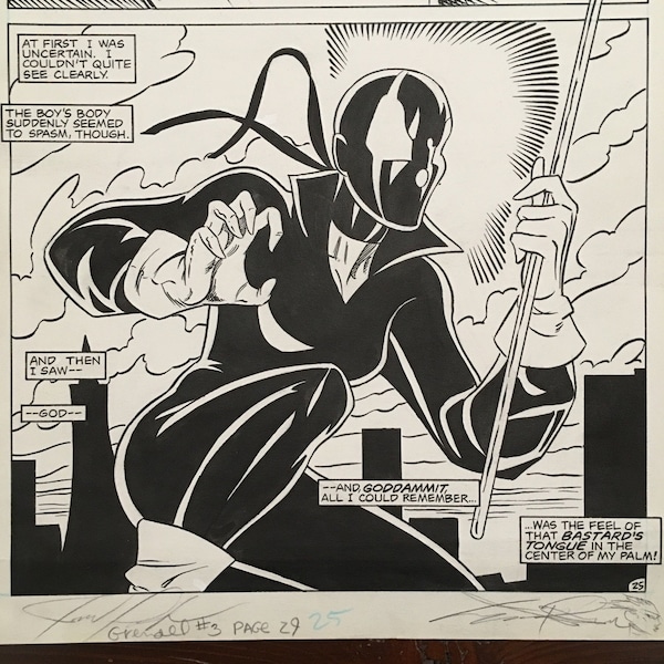 Original Color Artwork of Christine Spar From Grendel: Devil's Legacy ...