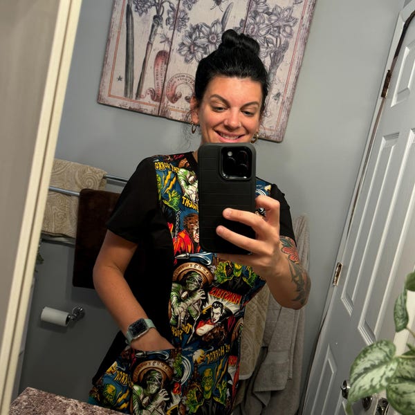 Black Dress With White Rose Embroidery Vintage Rockabilly Western ...