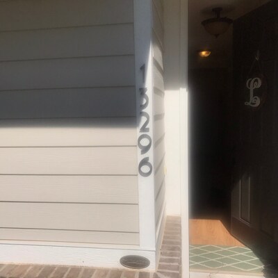 Art Deco, Narrow Modern House Numbers & Letters, Home Address, Mailbox ...