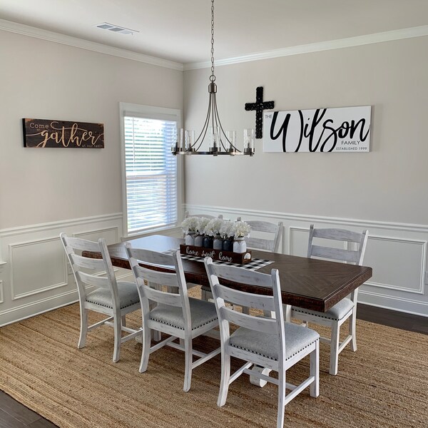 Family Party of Sign Established Sign Personalized Housewarming Modern ...