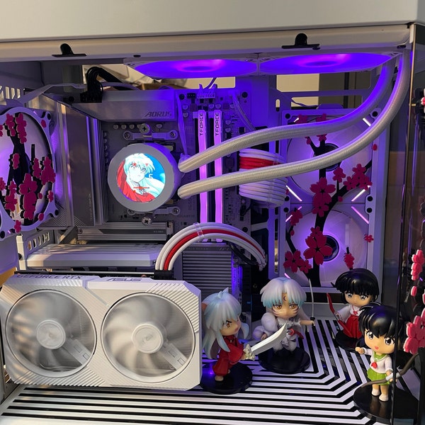 Sakura Cherry Blossom Branch Collection Tricolor Gaming Computer ...