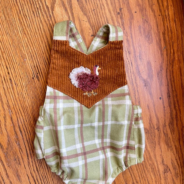 Fringed Fluffy Chenille Turkey Thanksgiving Thanks Fall Machine ...