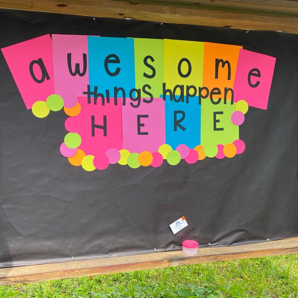 Back to School Bulletin Board | Amazing Things Happen Here | Bulletin ...
