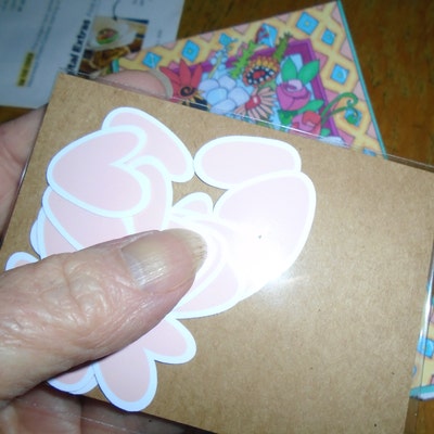 Envelope Seal Stickers Small 1 Cute Pink Heart Tiny Sticker Premium ...