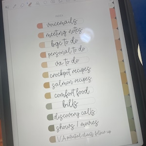 Digital Note Taking Goodnotes Notability Template College - Etsy