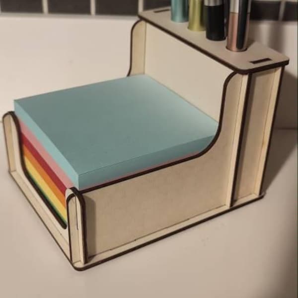Pencil & Note Holder Laser Cutting Files, Laser Cutting Cdr, Dxf, Pdf ...