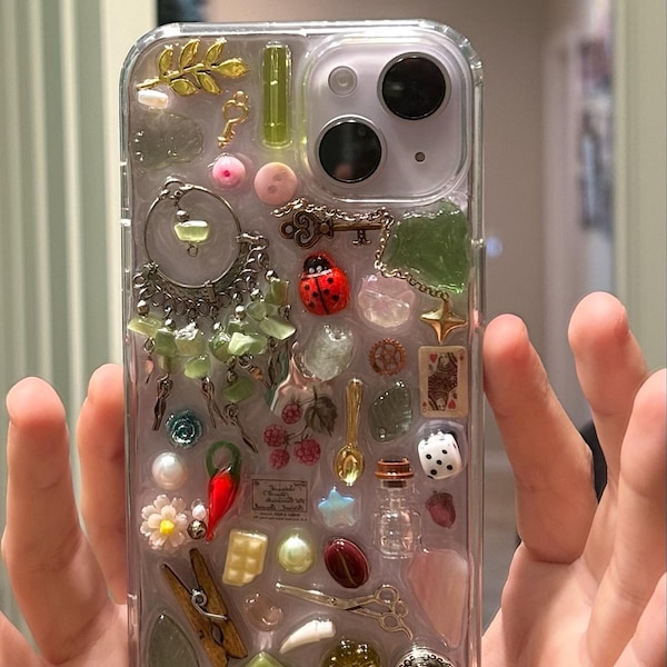 CORALINE THEMED Custom Resin Charm Phone Case EXAMPLE - Etsy