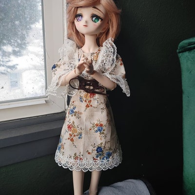 1/4 MSD BJD Unoa Doll Country Romantic Forest Girl Mori Style One Piece ...