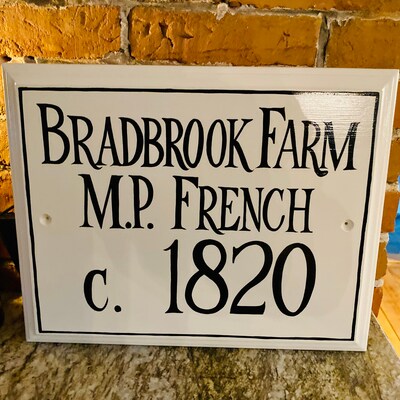 Circa Sign Hand Painted Wide Edge Rectangle for Historic House 14x11 - Etsy