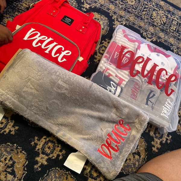 Large Personalized Baby Bundle | Take Me Home Set | Baby Shower Gift ...