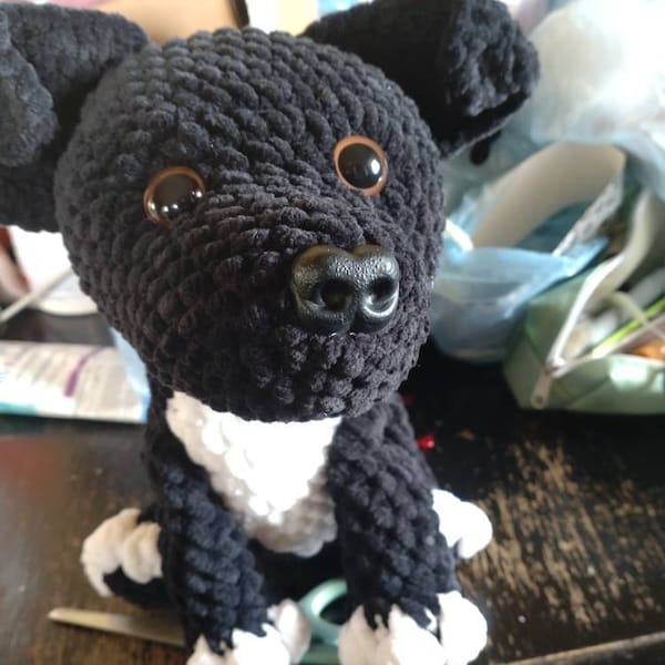 Staffordshire Bull Terrier Dog Amigurumi Crochet Pattern - Etsy