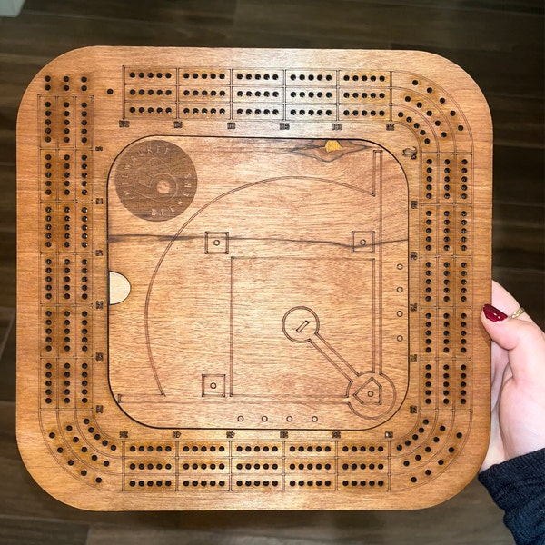 Custom Hockey Cribbage Board: Personalized Team Logo Gift - Etsy