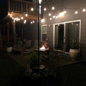IYN Stands String Light Pole Stand With Tank Base Freestanding ...