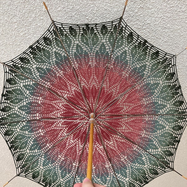 Cherry Blossom Crochet Parasol Pattern—crochet Parasol Pattern—crochet ...