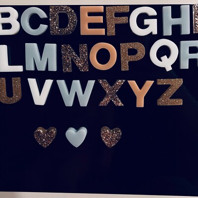 Handmade Epoxy Resin Alphabet Letters Set for Sensory Play and ...