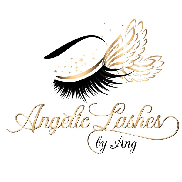 Custom Logo Design , Lashes Wings Logo, Lashes Beauty Logo, Makeup Logo ...