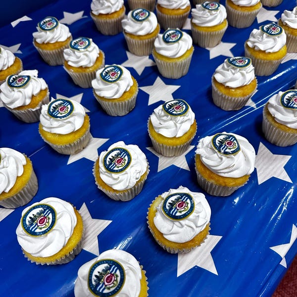 30 Custom Edible 1.25" Mini Cupcake Toppers, Circle Edible Topper ...