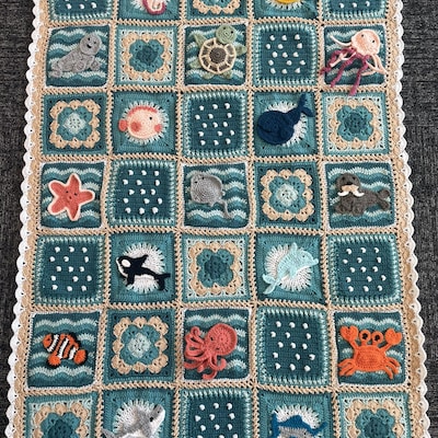 US TERMS PDF Crochet Pattern Animal Kingdom Blanket - Etsy