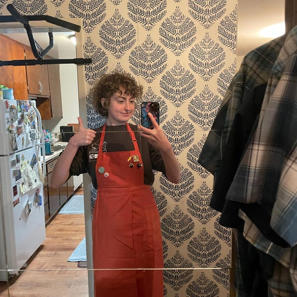 Split Leg Pottery / Florist/ Artist Apron: Waterproof Unisex Artist ...