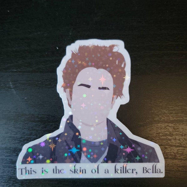 Twilight Edward Cullen Sparkly Sticker, Laptop, Notebook, Indoor Use ...