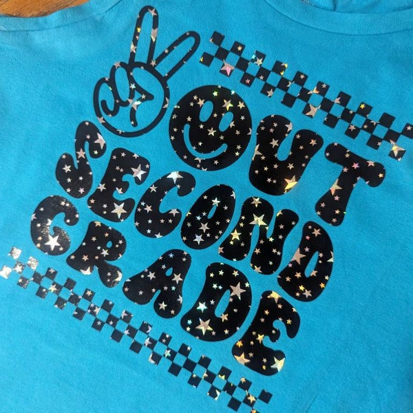 Peace Out Second Grade SVG, Last Day of School Svg, End of School SVG ...