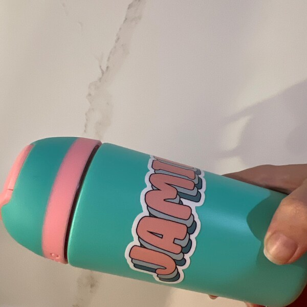 Waterproof Name Decal Personalized Vinyl Sticker NAME STICKER ...